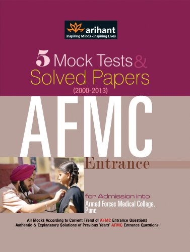 Amazon.in: Buy 5 Mock Tests & Solved Papers for AFMC Entrance Book ...