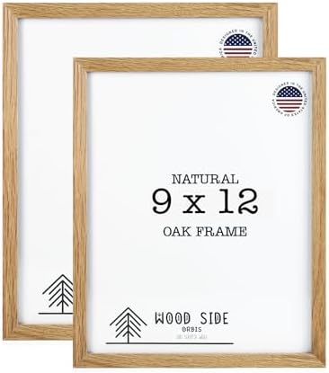 Amazon.com - 5x7 Picture Frame, Solid Oak Wood 5 x 7 Photo Frame with ...