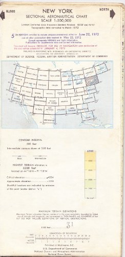 New York Sectional Aeronautical Chart 1972: US Dept Commerce: Amazon ...