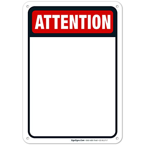 Blank Attention Sign Notice Blank Sign Notice Sign With Blank Space