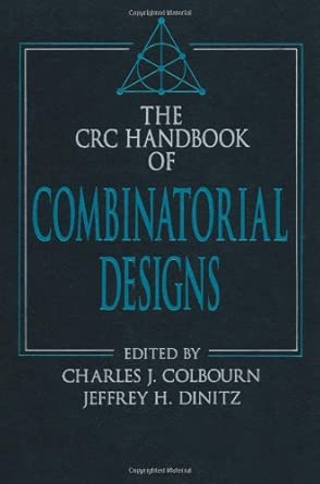 Amazon | CRC Handbook of Combinatorial Designs (Discrete Mathematics ...