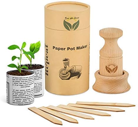 Amazon.com: PAPER POT MAKER WOODEN HAND-TOOL- Craft an unlimited supply ...