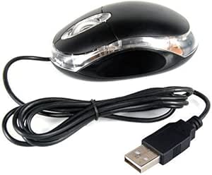 Accessotech USB Optical Scroll Wheel Mouse for PC Laptop Mice Black ...