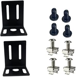 Amazon.com: CCeCCe 1U Rack Mounting Ears Bracket Mount Kit Set ...