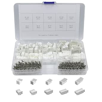 XH 2.54mm Pitch Connector Kit 2/3/4/5/6Pin Bent Male Plugs & Female ...