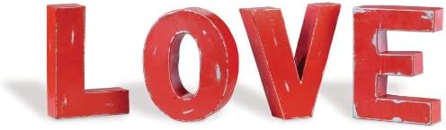 Amazon.com: Foreside Metal Block Letters, LOVE, Set of 4 : Home & Kitchen