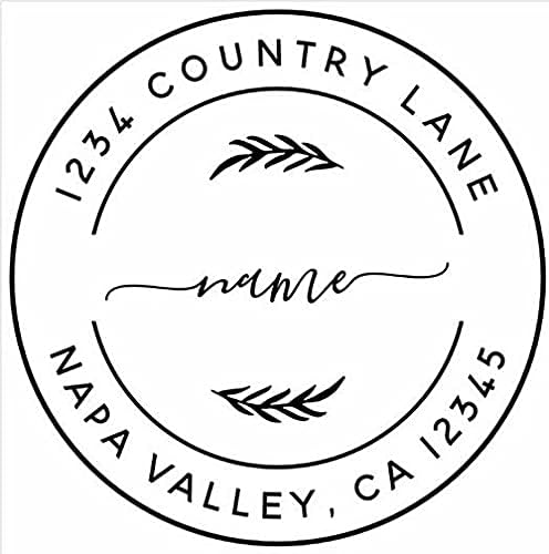 Custom Stamp with Logo Text - Personalized Rubber Stamp with Handle ...