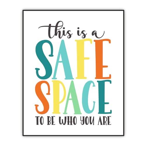 Amazon.com: Safe Space Poster - Classroom Wall Decor - Kids Wall Art ...
