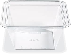 Amazon.com: Placon Fresh 'n Clear GoCubes Square Container Base, 24 oz ...