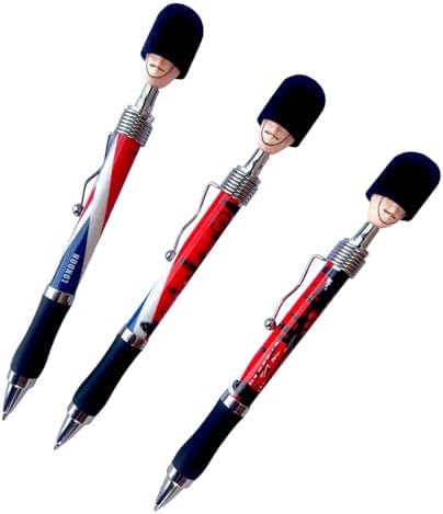 Rollerball Pens - Set of 3 Soldier Head Union Jack Ball Pens, London ...