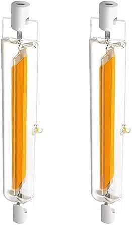 10W R7S 78mm LED Bulb Dimmable Cool White 6000K, 1000LM, COB Double ...