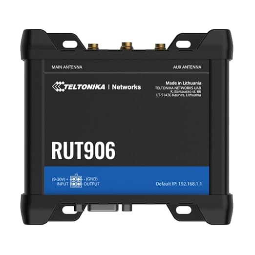 Teltonika RUT906: Compact Industrial 4G LTE Router, 4x Ethernet, WiFi ...