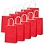 10Pcs Gift Bags Large Red Paper Party Bags for Kids Parties,Goodie ...