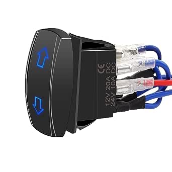 Hmknana Momentary Polarity Reverse Switch DC 12V 10A DPDT 7Pin 3 ...