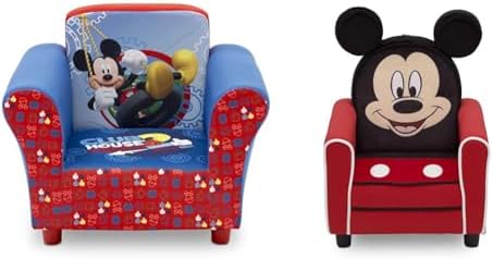Amazon.com: Delta Children Upholstered Chair, Disney Mickey Mouse ...