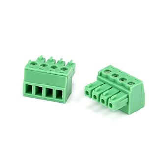 LuoQiuFa 300V KF2EDGK 3.5mm Pitch 4-Pin PCB Screw Terminal Block ...