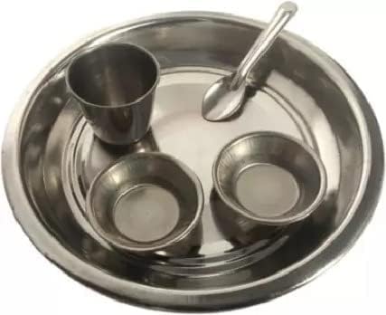 laddu Gopal bhog thali Set Bhog bartan for puja/bhog for mandir (Steel ...