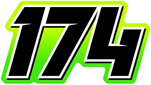 Amazon.com: Fairwinds Designs Custom Race Car Number Decals | Set of 3 ...