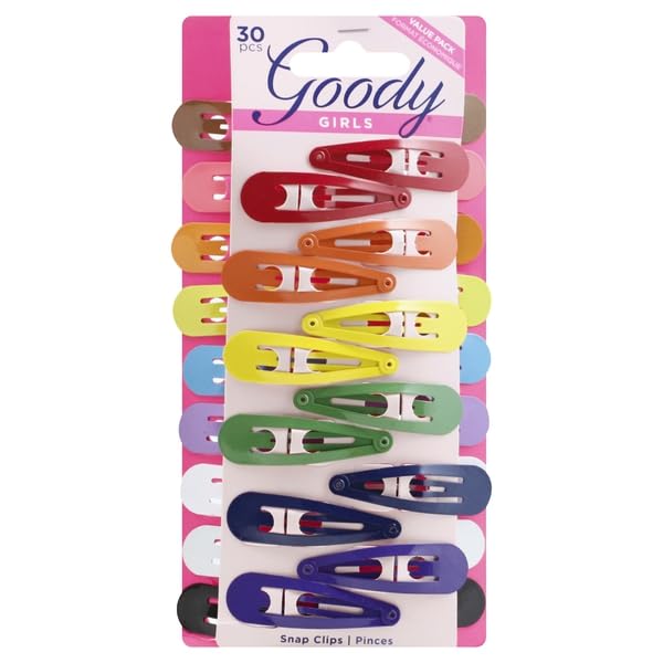 Amazon.com : Goody, Snap Clips Girls Value Pack, 30 Count : Beauty ...