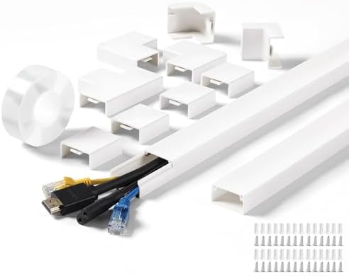 Amazon.com: 220in Wall Cord Hider Kit, LZEOY Large Capacity Wire Hider ...