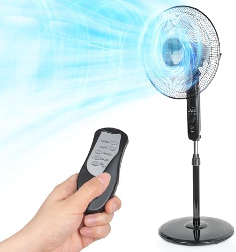 Amazon.com: Best Choice Products 16in Adjustable Oscillating Standing ...