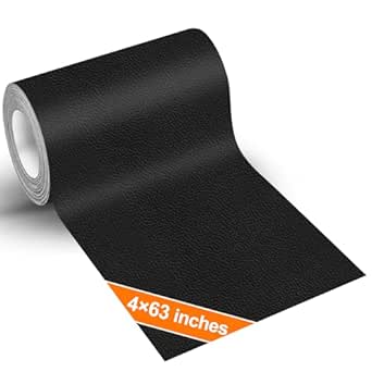Gecyfit Leather Repair Patch Kit, 10 x160 cm Black Upholstery Tape ...