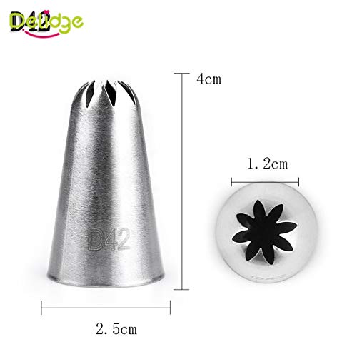 Buy 12 Shapes Stainless Steel Icing Piping Nozzles Cream Beak Pastry ...
