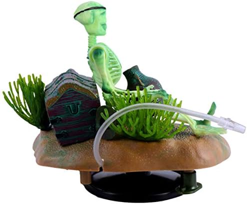 POPETPOP Fish Tank Skull Decorations Fish Tank Skeletons Decor Ornament ...