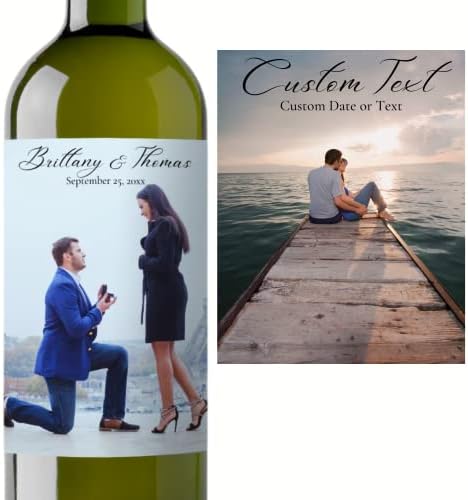 Amazon.com: Personalized Wedding Wine Bottle Label Stickers with Bride ...