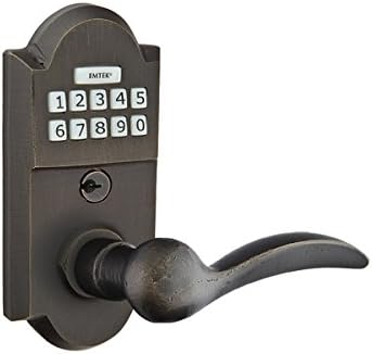 Emtek Sandcast Bronze Keypad Leverset - Durango Lever - Available in 2 ...