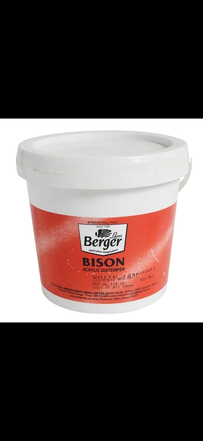 Berger acrylic distemper 20kg, white shade : Amazon.in: Home Improvement