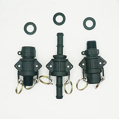 Amazon.com: DN15 To DN100 PP Coupling Plastic Fitting Adapter MPT FPT ...