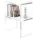 Amazon.com: Modern Premium Clear Acrylic Nightstand with 2 Display ...
