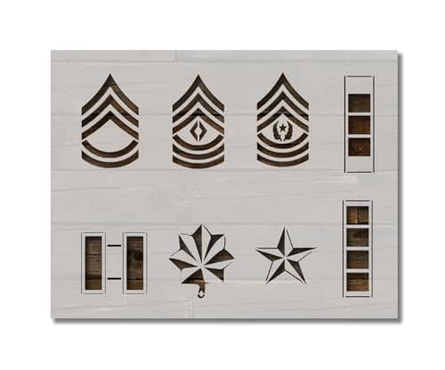 Amazon.com: Various US Army Ranks Stencil Template Reusable for ...