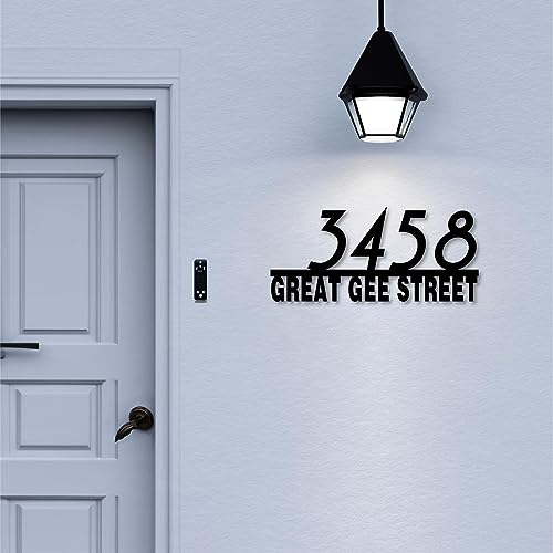 Amazon.com: Modern House Numbers for Outside | Custom Metal House ...