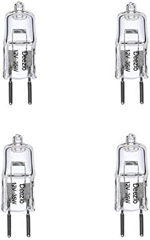 GY6.35 Light Bulbs, 12V 50W Crystal Clear Halogen Bulb 2 Pin, T4 JC Bi ...