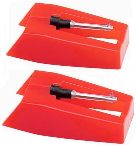 Amazon.com: 2 Pack Ruby Record Player Needles Replacement, Turntable ...