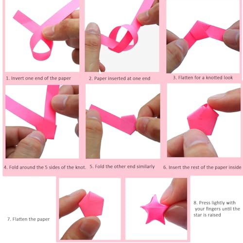 Snapklik.com : Origami Paper Stars, Colorful Handcraft Origami Lucky ...