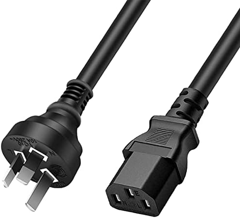 3 Prong Australia Plug 18 AWG Power Cord with with IEC 320 C13 Blade ...