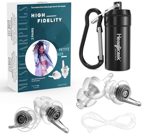 Amazon.com: 2 Pairs Concert Ear Plugs, Hearprotek Reusable High ...