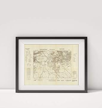 1942 Map of |Street Map of Middlesbrough, England with Military ...