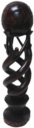 Amazon.com: African Unity Globe Wood Carving : Home & Kitchen