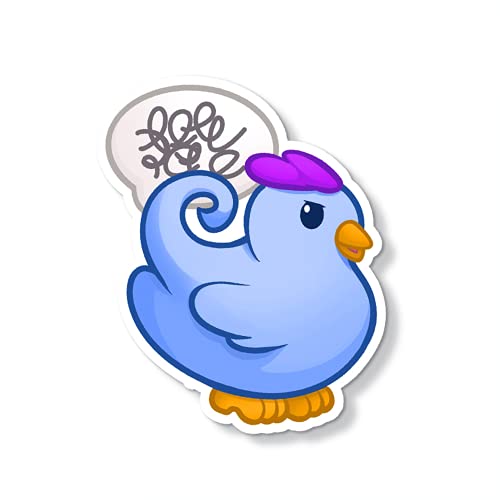 Amazon.com: Blue Chicken - Original Artwork Sticker : Handmade Products