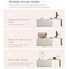 Amazon.com: NessCarsti Modern Expandable L-Shaped Vanity Desk with 6 ...