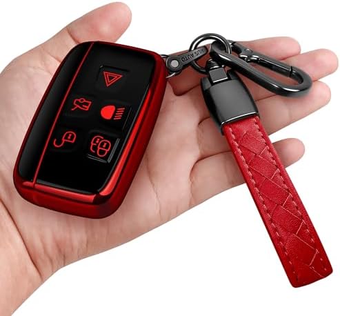 Amazon.com: Sindeda for Land Rover Key Fob Cover with Keychain Soft ...