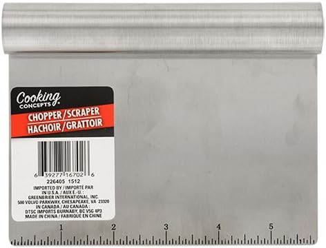 Amazon.com: Stainless- Steel Chopper/Scraper 6 Inch Kitchen Helper ...