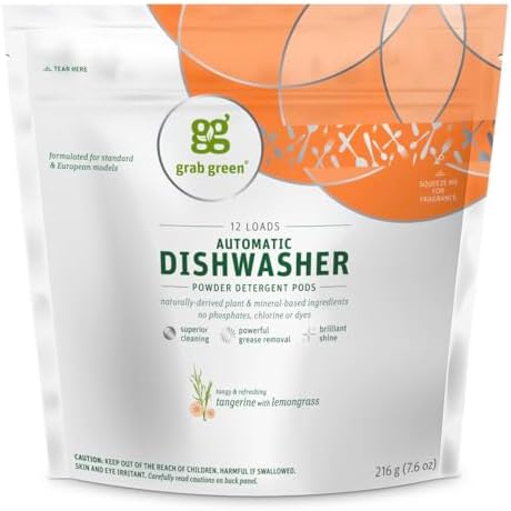 Amazon.com: Grab Green Automatic Dishwashing Detergent Pods, 12 Count ...