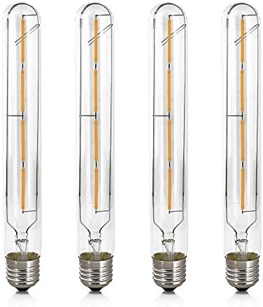 WULUN 4 Pack Model T30 Tubular Edison LED Light Bulb with E26 Screw ...
