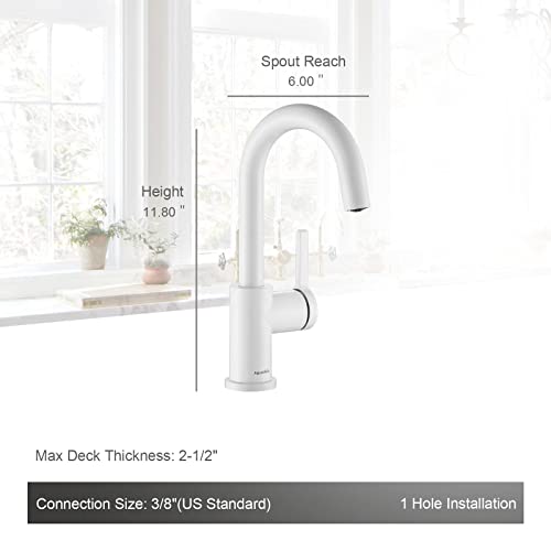 Snapklik.com : AguaStella AS1010W White Bar Faucet Or Prep Kitchen Sink ...