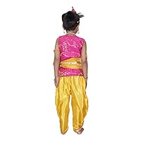 Buy Raj Costume Kids Krishna Brocade Fabric Janmashtami Mythological ...